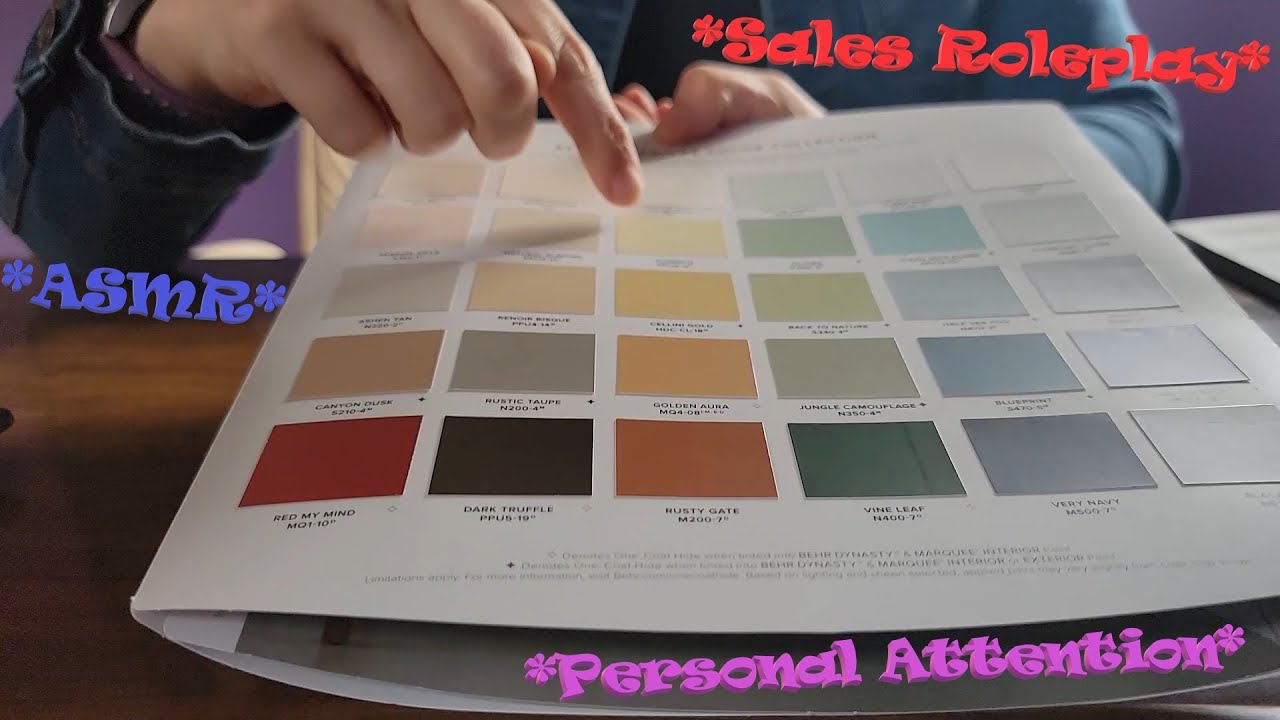 Paint Sales Roleplay ASMR (Soft-Spoken) *Typing, Writing, Cardboard ...