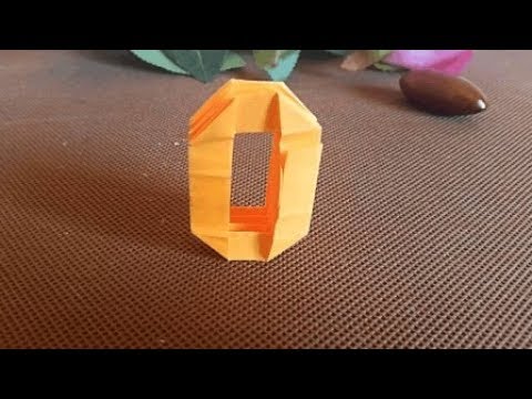 How to fold an Origami Number 0 | DIY paper crafts - YouTube