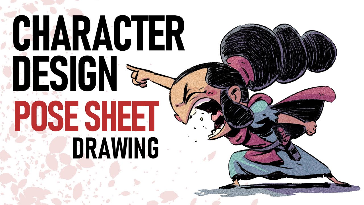 Character Design - Pose Sheet - Drawing - YouTube