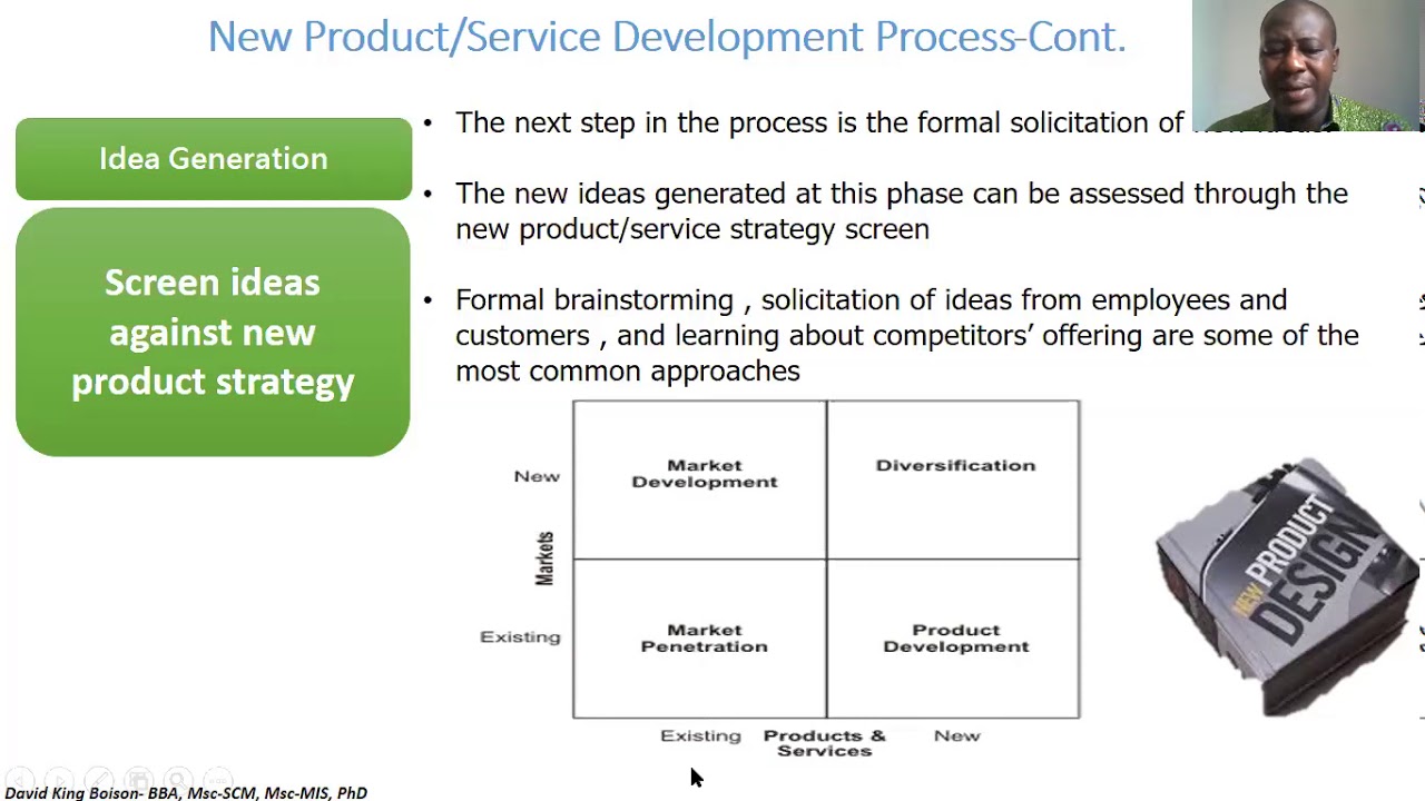 New Product/Service Development Process Lecture 2 - YouTube