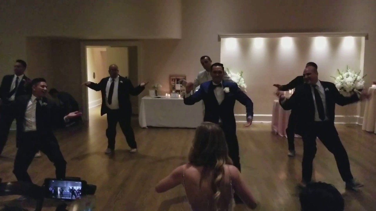 Epic Groomsmen dance for my French bride - YouTube
