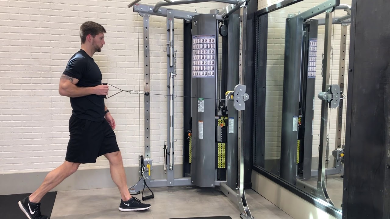 Single Arm Cable Split Squat Row - YouTube