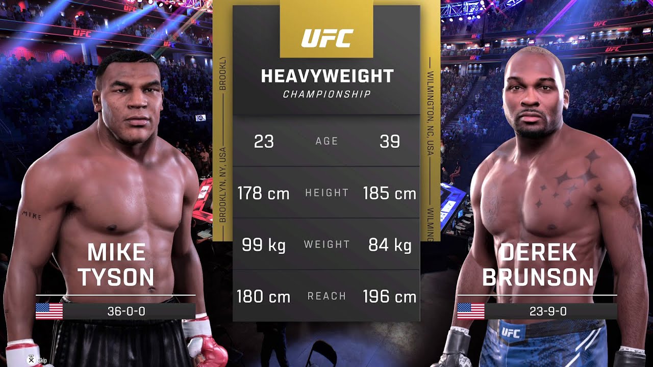Mike Tyson vs Derek Brunson Full Fight - UFC 5 Fight Of The Night - YouTube