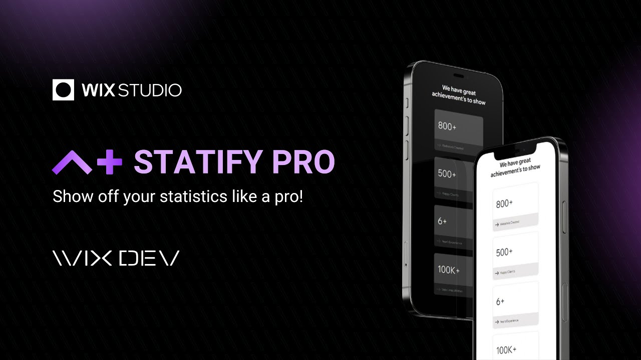 Statify Pro (Wix App) - Walkthrough | Wix Studio | Wix - YouTube