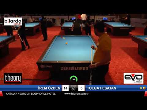 Türkiye Bilardo Şampiyonası 2018 2.Etap - Tolga Fesatan / İrem Özden (2. Bölüm)