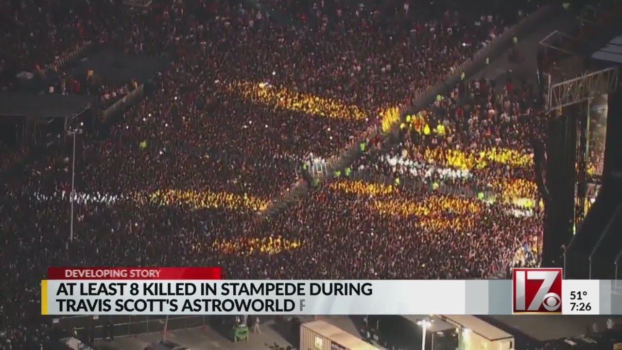 8 dead after crowd rushes stage at Houston music festival - YouTube