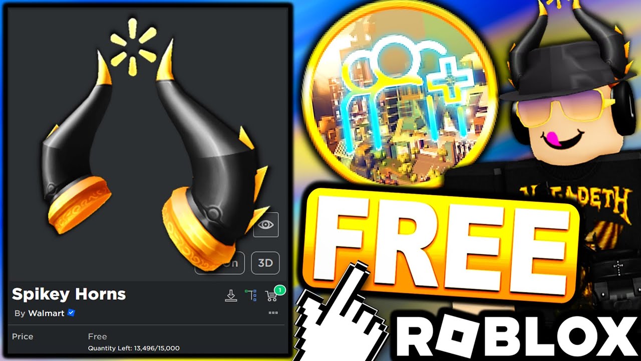 FREE UGC LIMITED! HOW TO GET Spikey Horns! (ROBLOX Walmart Discovered ...