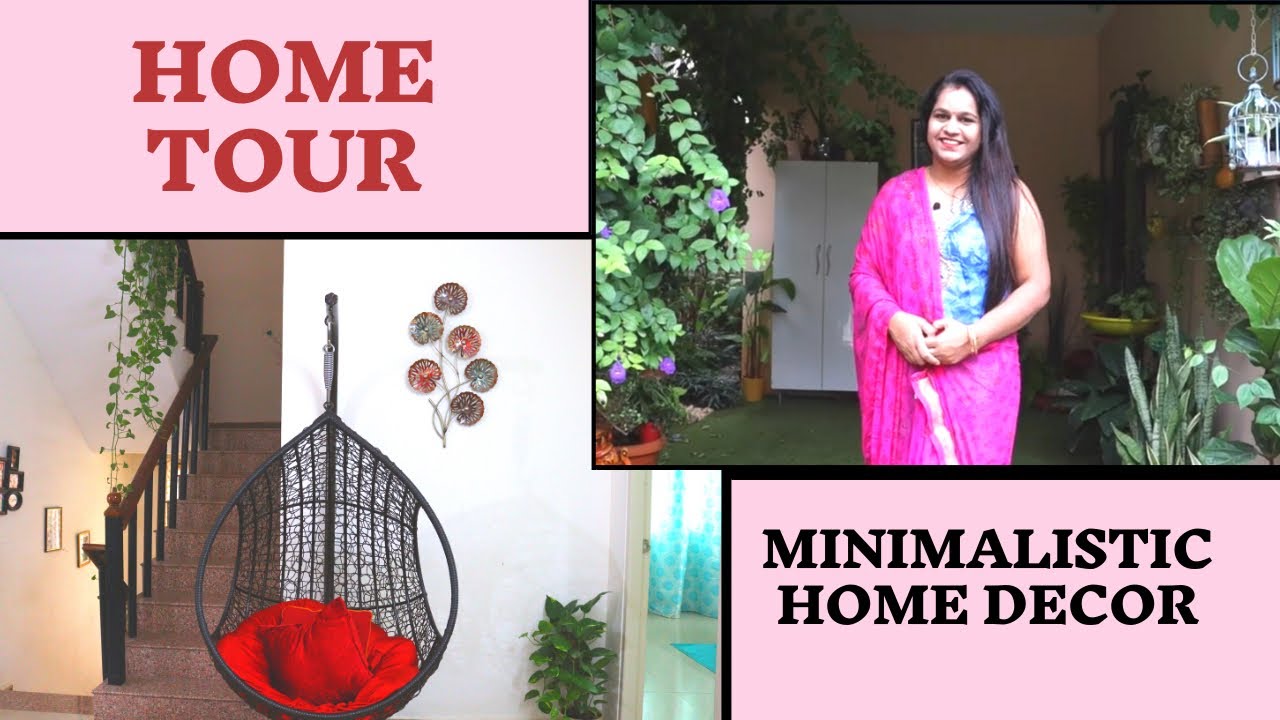 Indian Home Tour with minimalistic decor||Decorate Home with plants ...