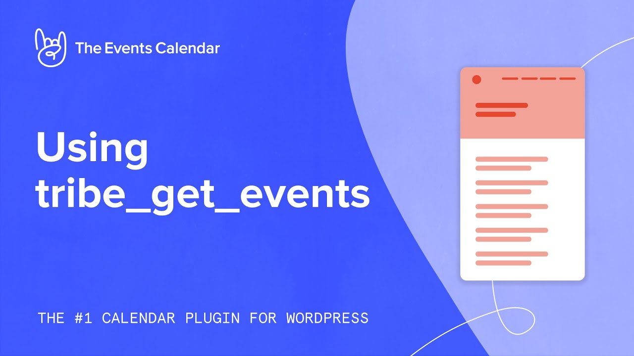 Using tribe_get_events - YouTube