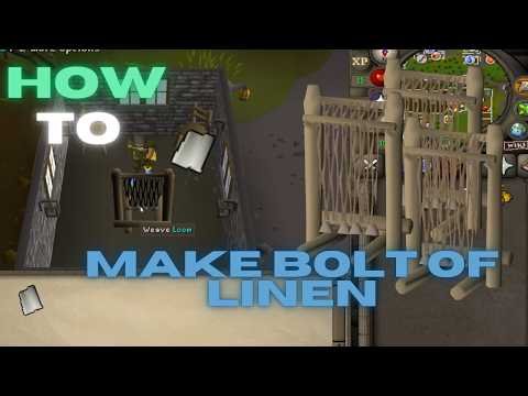 OSRS How to make a bolt of linen