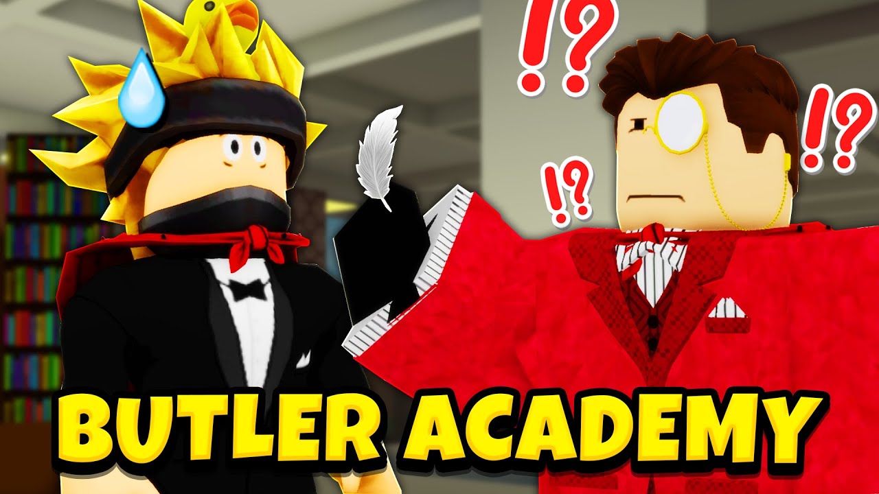 24 HOURS in BUTLER ACADEMY in Roblox!! - YouTube