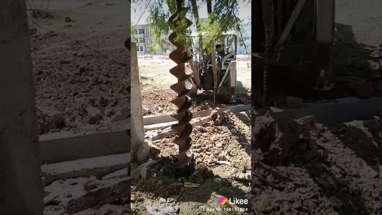 RCC PILE FOUNDATION FOR BOUNDARY OF 300 MM DIA - YouTube