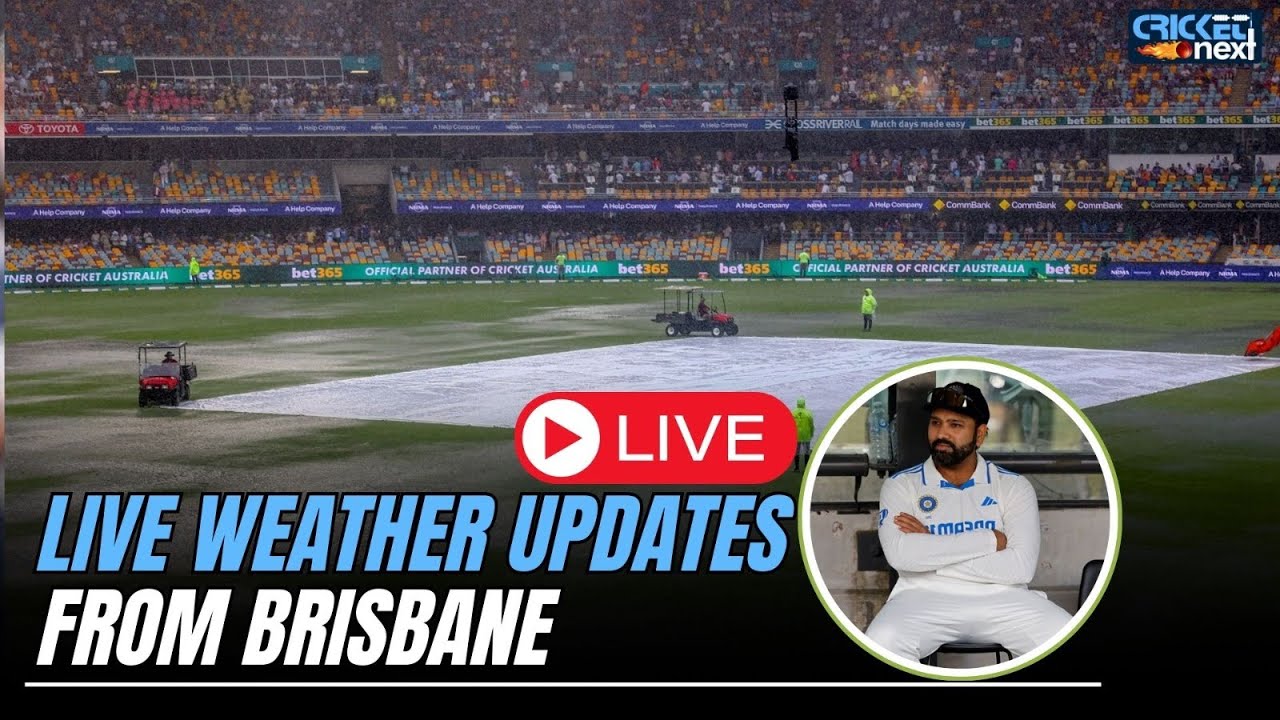 🔴LIVE: IND vs AUS 3rd Test Day 5 Weather | Brisbane Weather Live ...