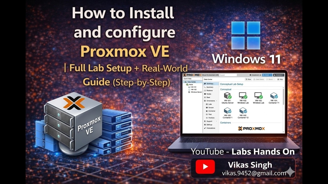 How to Install & Configure Proxmox VE | Full Lab Setup + Real-World ...