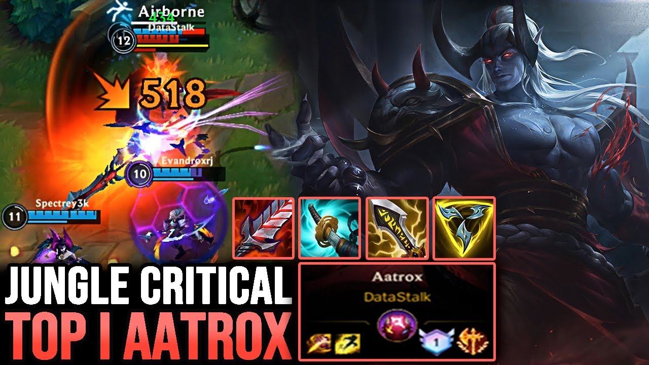 WILD RIFT AATROX - TOP 1 AATROX JUNGLE GAMEPLAY - BUILD & RUNES RANKED ...