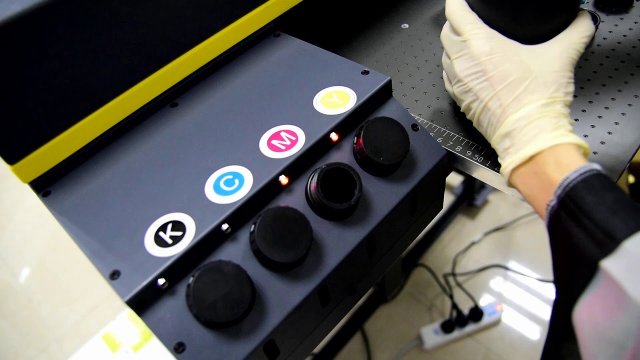 10 Focus Alpha-Jet A2 uv printer Fill ink to ink tank - YouTube
