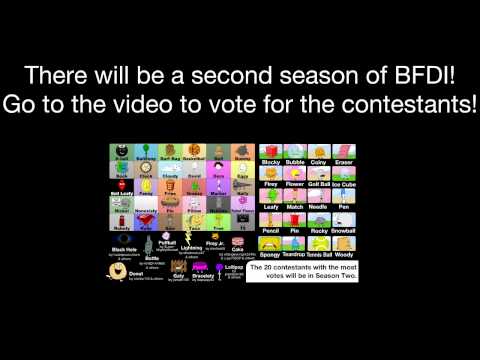 BFDI Second Season Voting