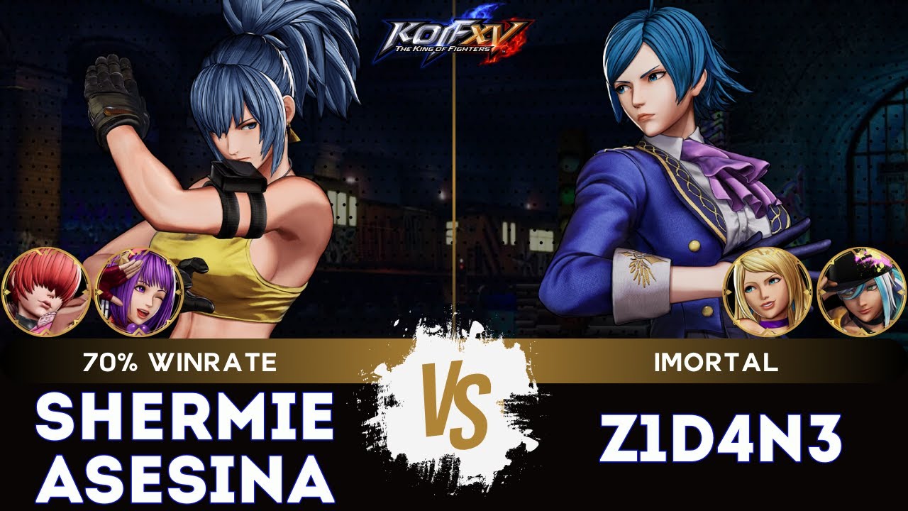 KOF XV SHERMIE ASESINA (Shermie/Leona/Athena) 🆚 Z1D4N3 (B.Jenet ...