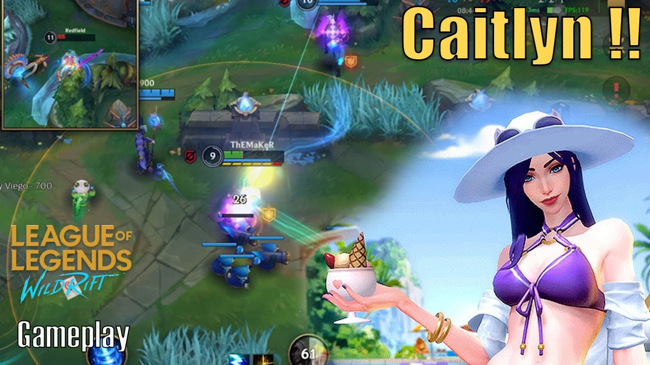 Wild Rift Caitlyn & Soraka vs Draven & Brand Dragon lane (MVP) 12 kill !! - YouTube