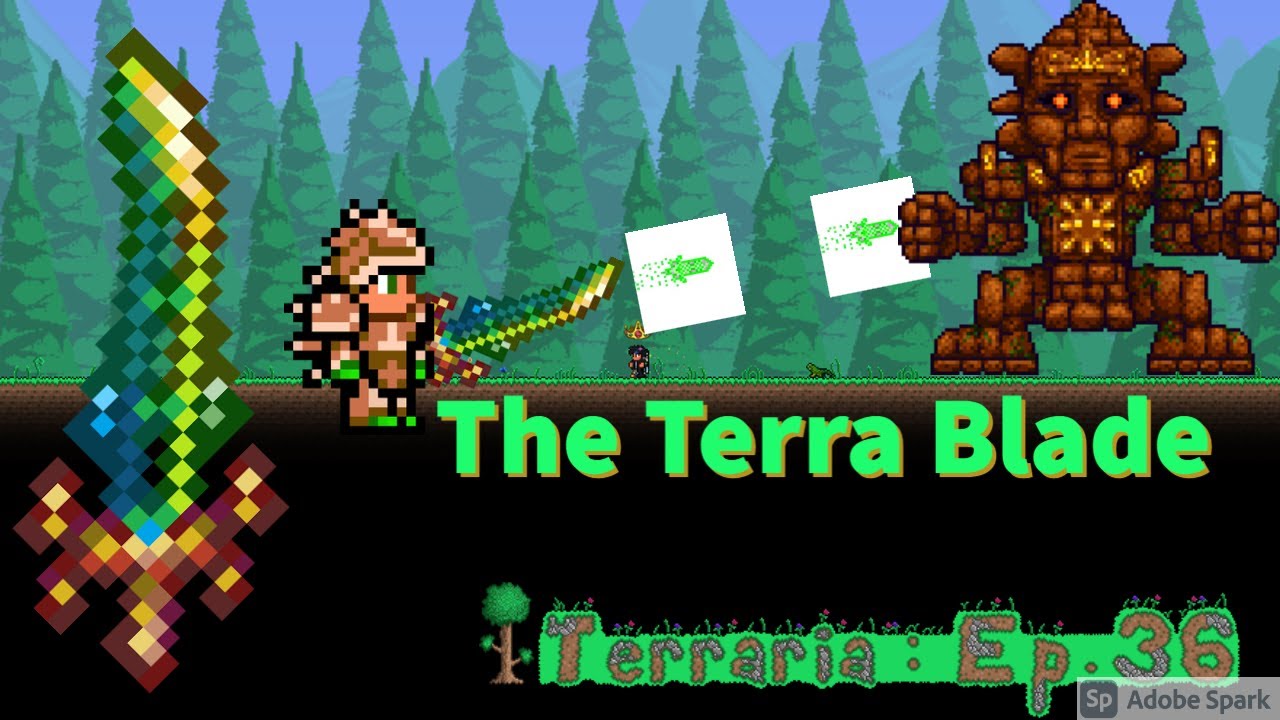 Making The Terra Blade And Deafeating Golem In Terraria:Ep.36 #Terraria ...