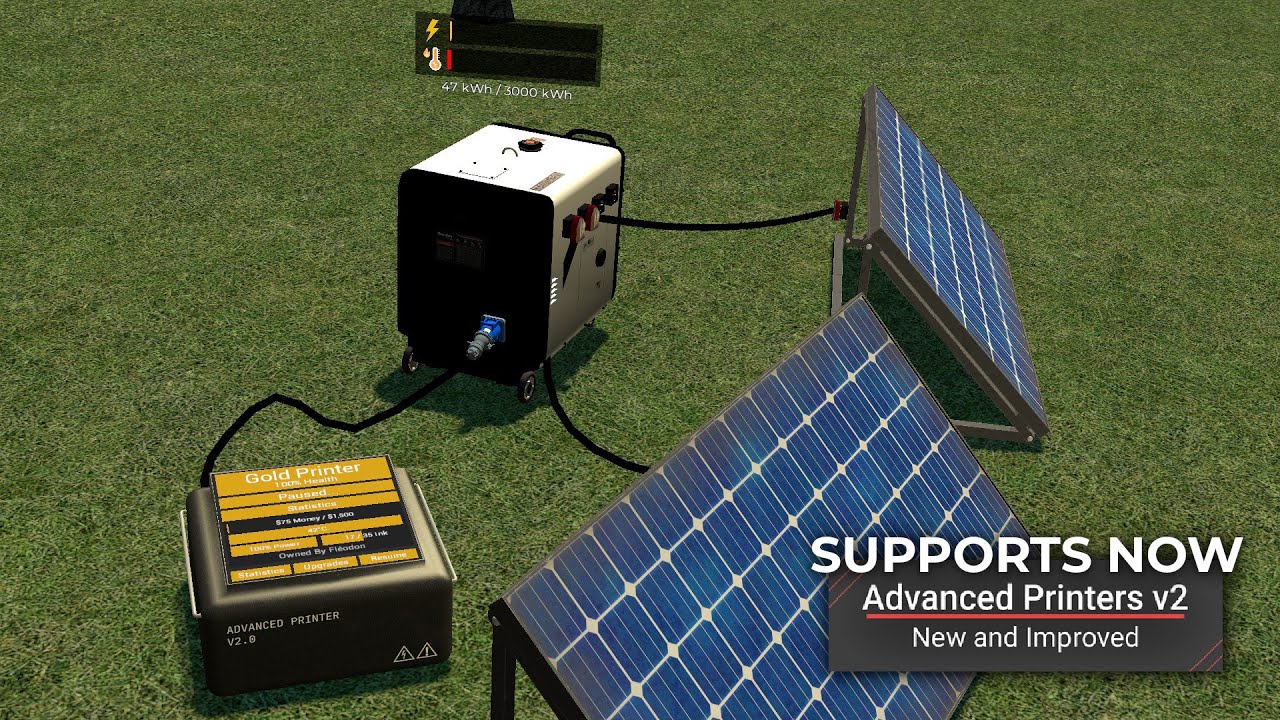 🖨️☀️Solar Panels x Advanced Printers - Recharge your printers! - YouTube