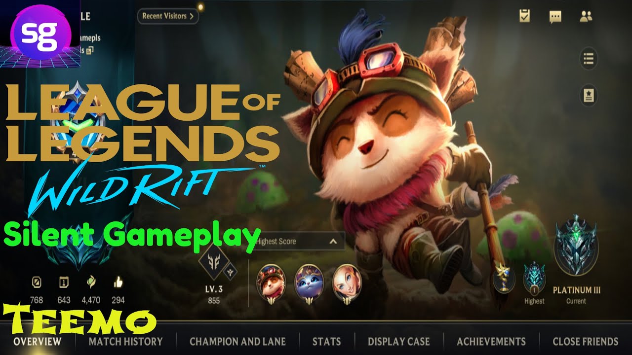 League of Legends: Wild Rift Highlights Teemo (Season 8) - YouTube