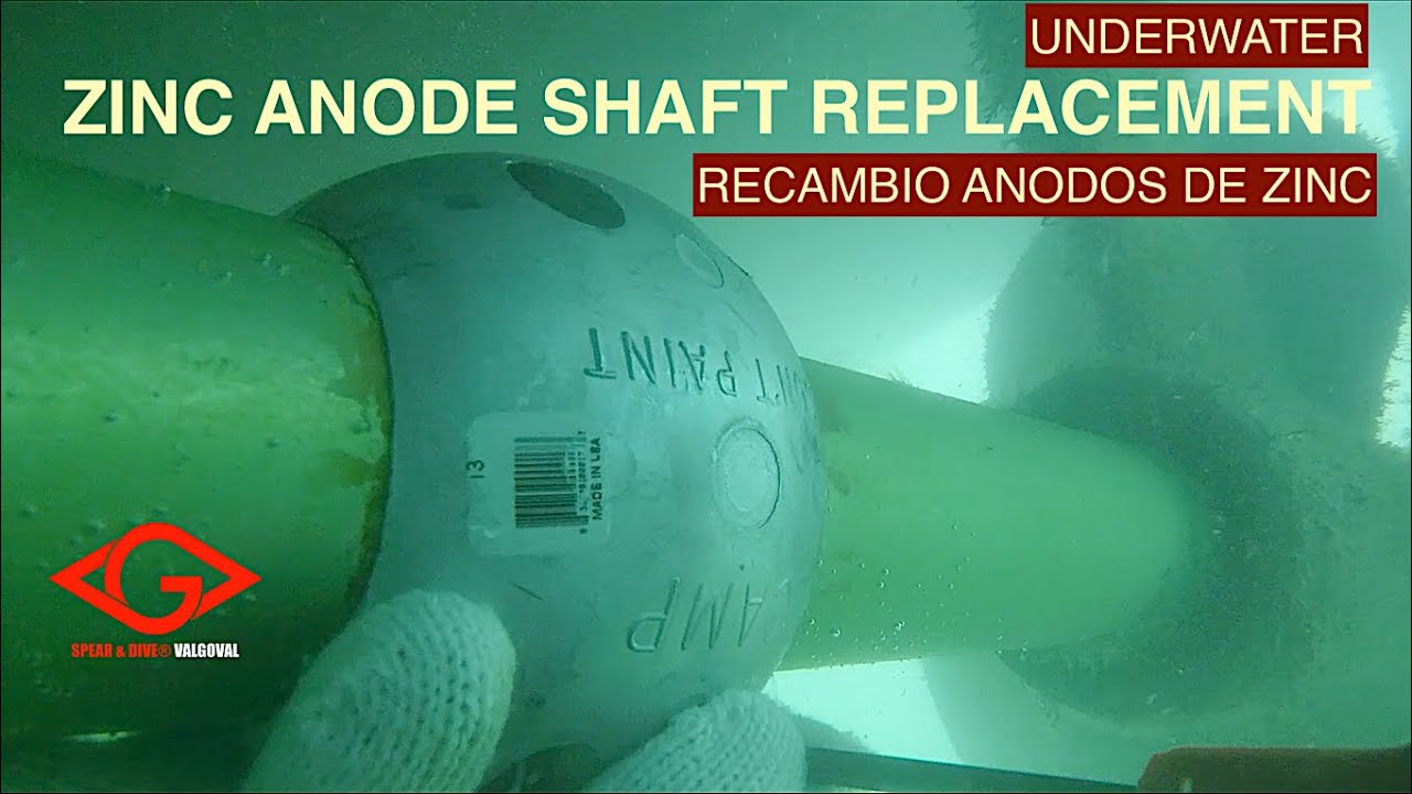 RECAMBIO ANODOS DE ZINC .( Underwater Zinc Anode Shaft Replacement ...