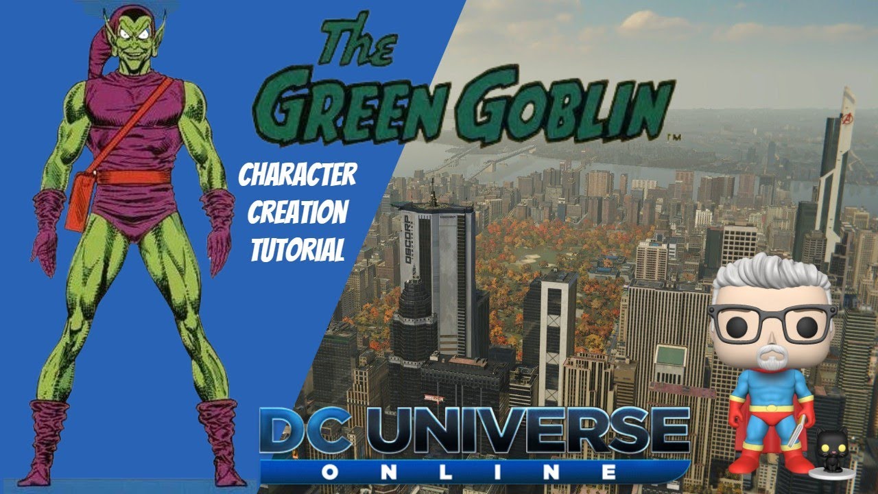 DCUO Character Creation Green Goblin Marvel Comics - YouTube