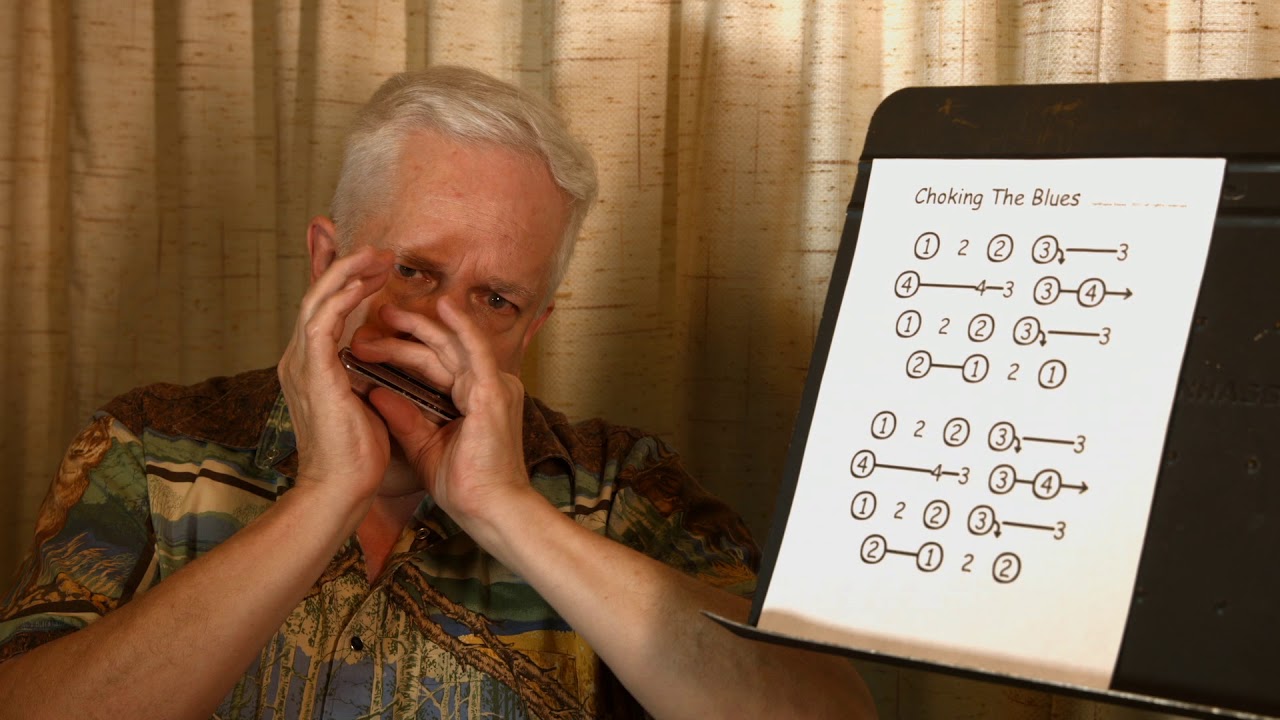 Choking the Blues- A simple harmonica solo by DeWayne Keyes - YouTube
