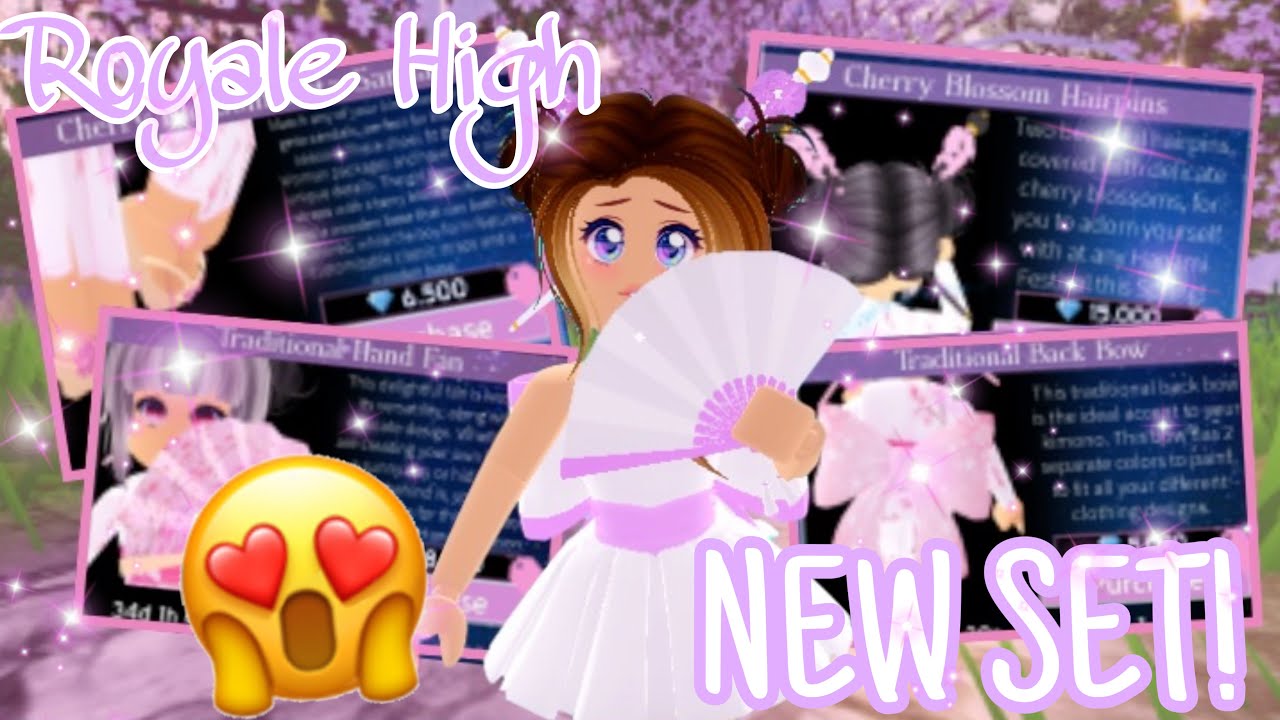 NEW SPRING BLOSSOM SET is OUT in ROYALE HIGH! //Roblox Royale High TEA ...