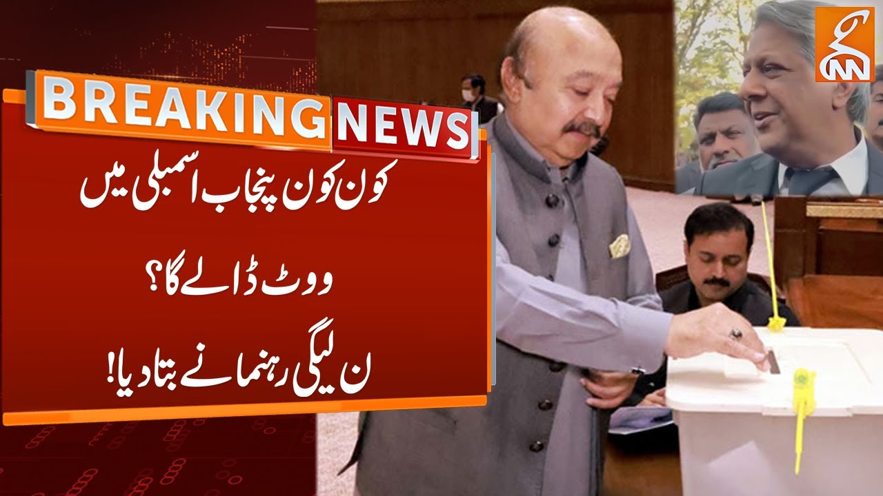 PML-N Leader Big Statement Over Voting In Punjab Assembly | Breaking ...