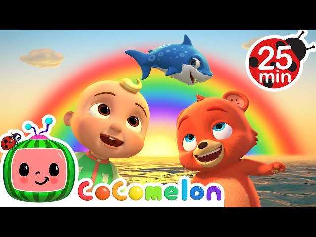 NEW Baby Shark + Colors song + More Cocomelon Animal Time Nursery ...