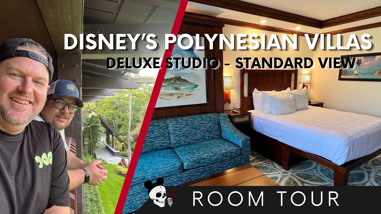 Disney's Polynesian Villas Deluxe Studio Room Tour 2024 | Walt Disney ...