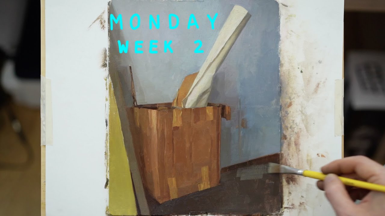 Monday, Week 2: Art-In-A-Box - Where We Store Things, Oil on Paper (13 ...