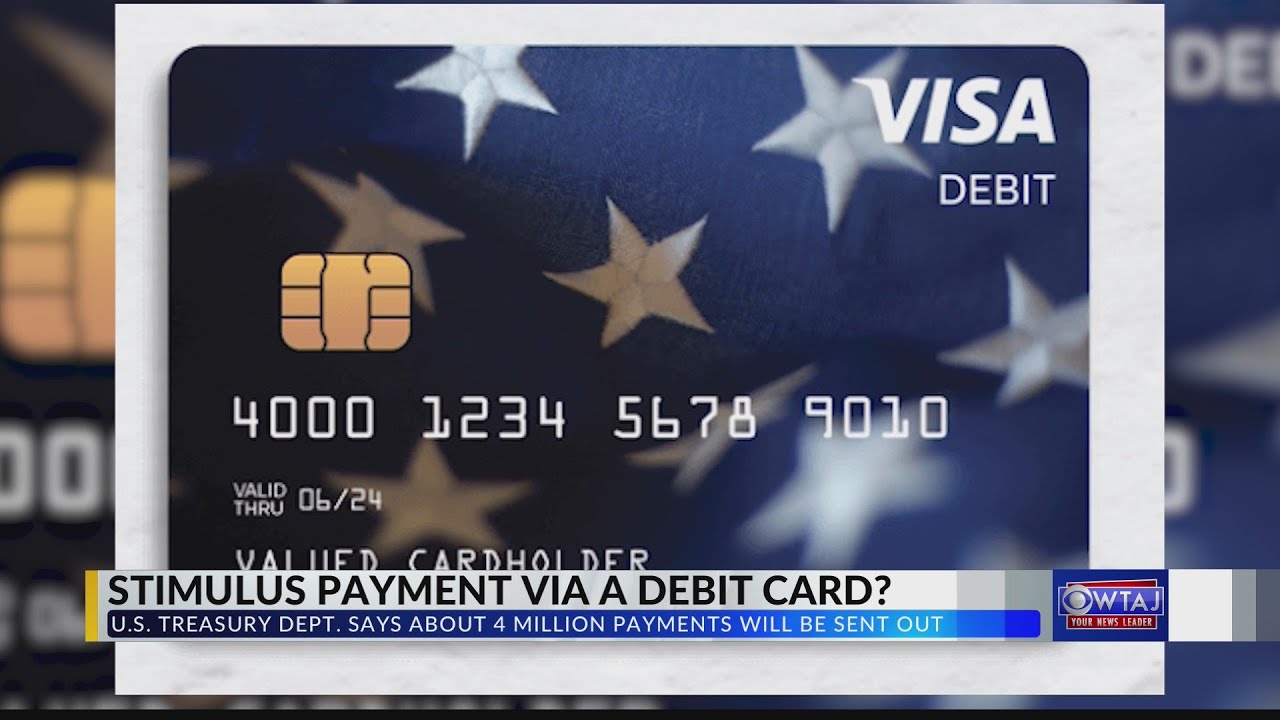 Treasury to send some remaining stimulus payments on debit cards - YouTube
