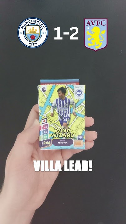 MAN CITY vs ASTON VILLA using PANINI ADRENALYN XL PLUS packs! #shorts - YouTube