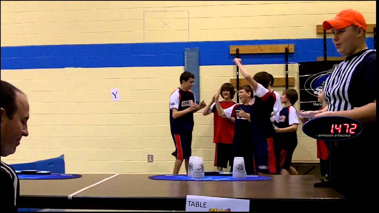 Individual 3-3-3 Sport Stacking World Record 1.472 (William Orrell ...