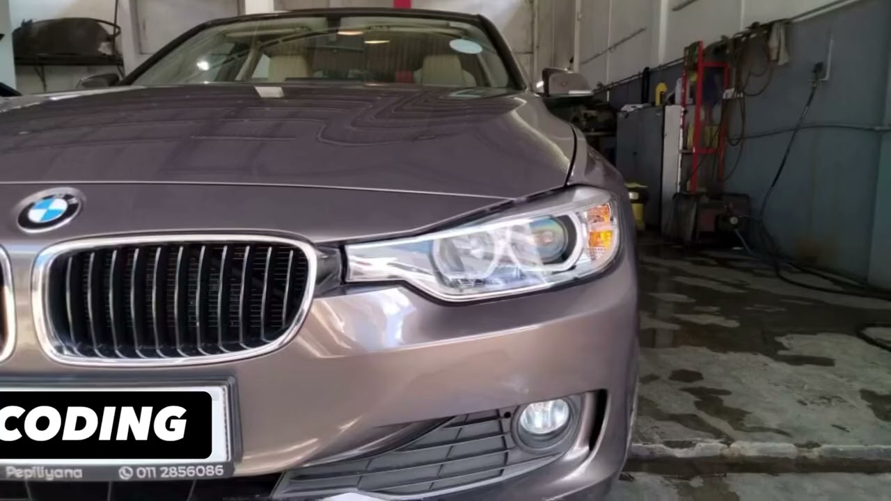 BMW F30 Halogen to LED Headlight conversion! - YouTube