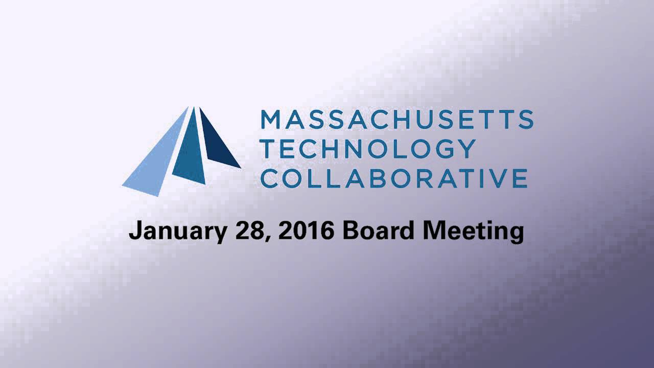 Massachusetts Technology Collaborative Board Meeting - YouTube