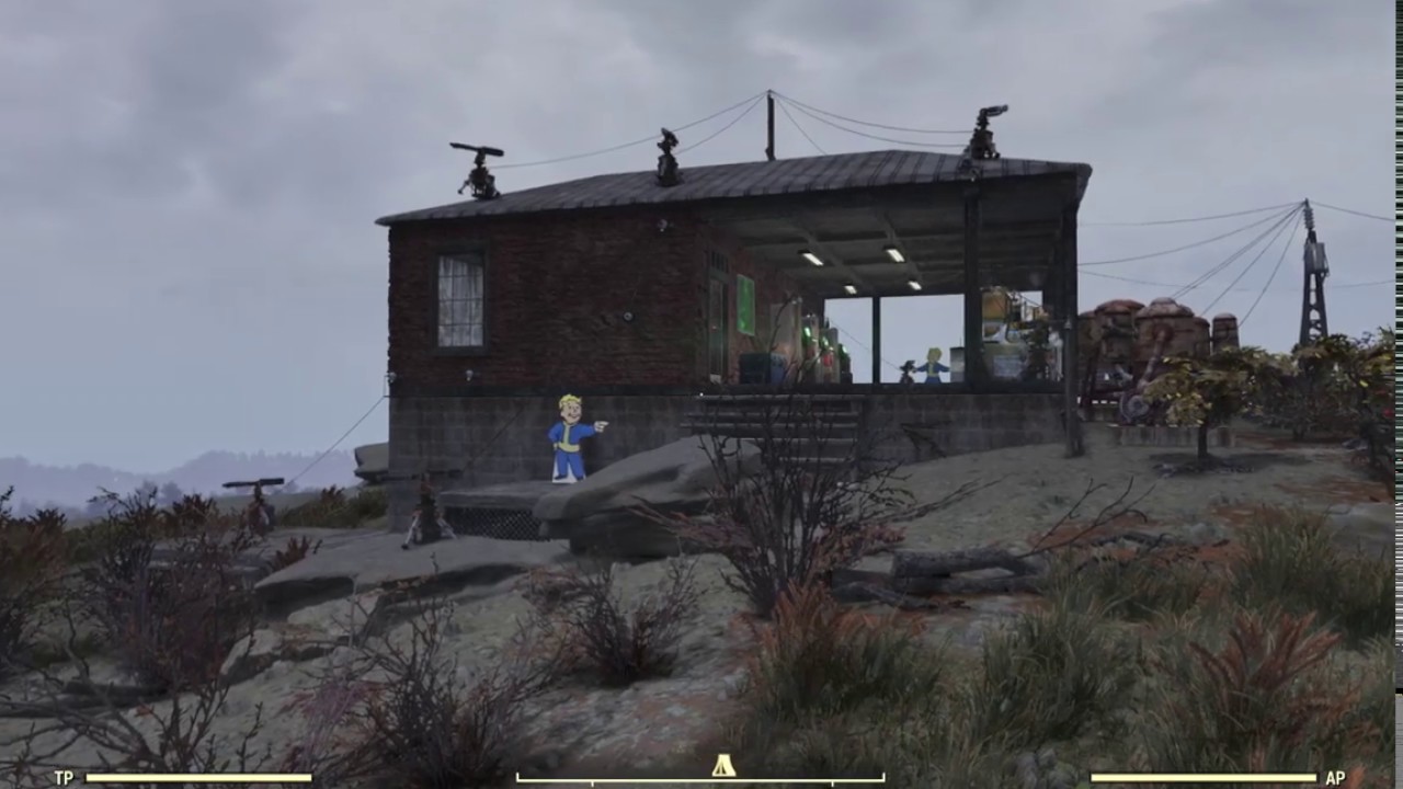 Fallout 76 Camp Build near Whitesprings - YouTube