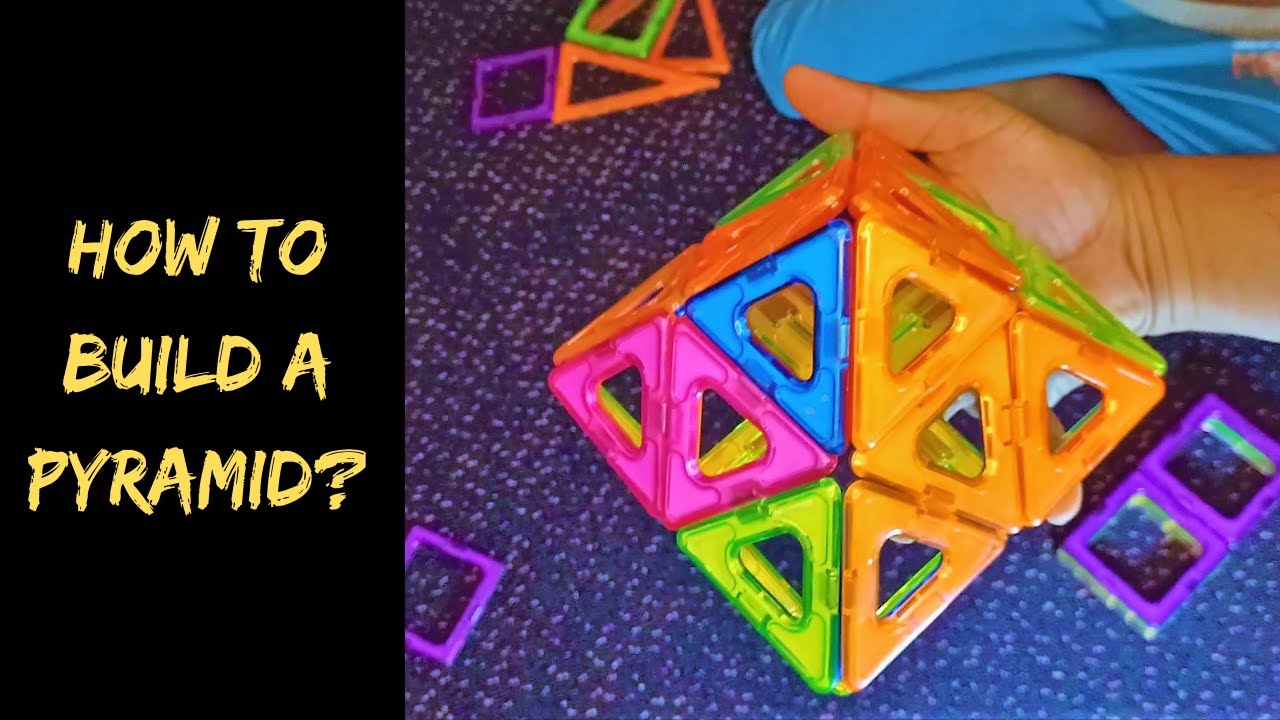Magnetic Tiles Idea | How to Build Pyramid using Magnetic Tiles - YouTube