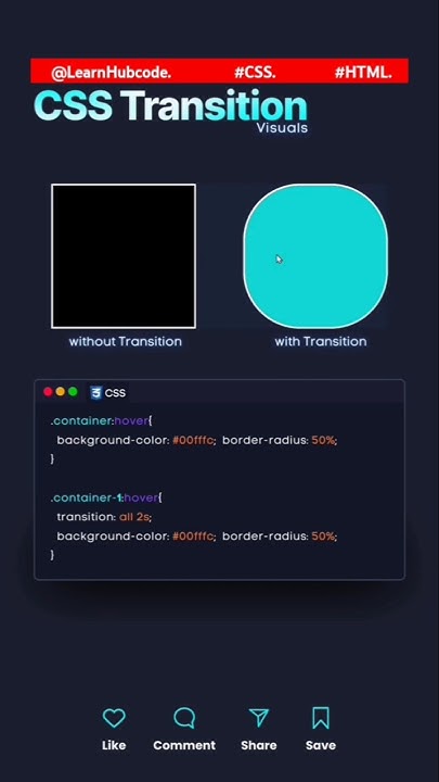 Transition Effect In Css Coding Frontendcourse Webdesign Codingmemes Css Html Youtube