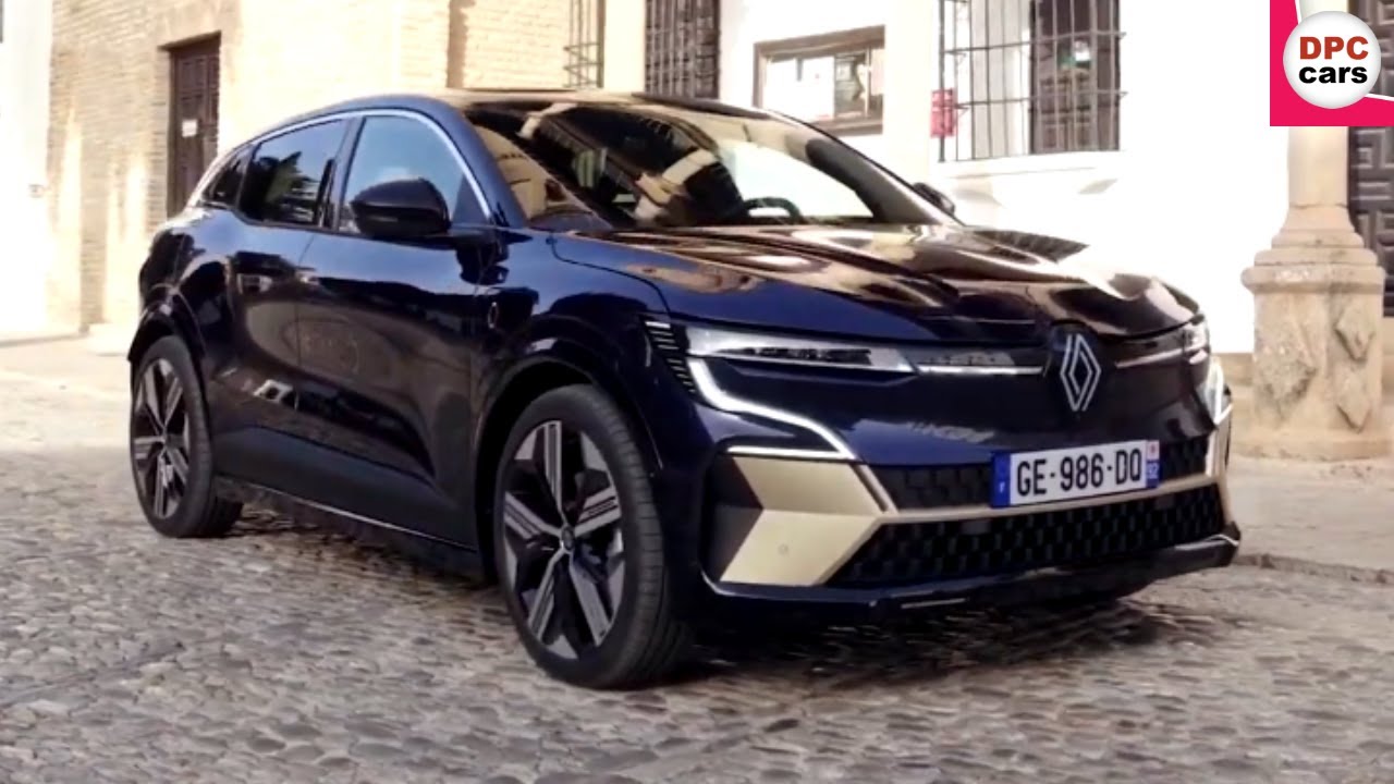 2022 Renault Megane E Tech Electric Iconic in Midnight Blue - YouTube