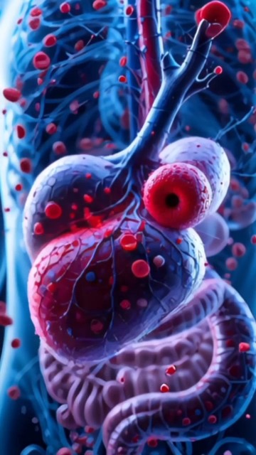 3D Realistic Spleen Blood Filtration Animation #3DMedicalAnimation # ...