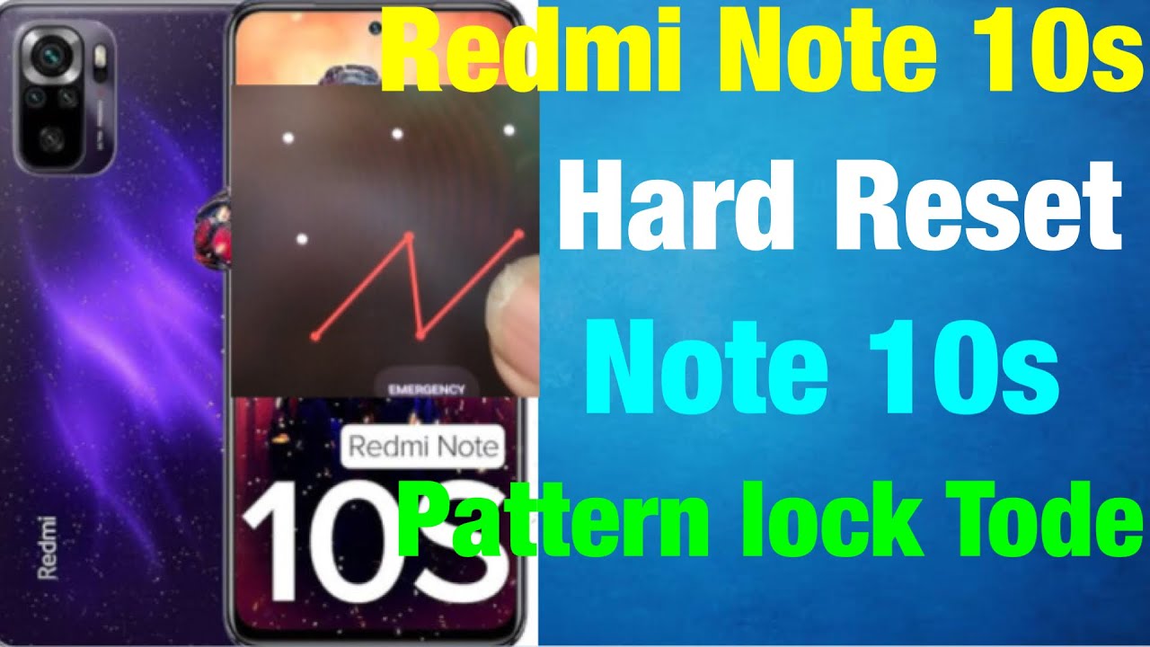 Redmi Note 10s Hard Reset / How to Hard Reset Redmi Note 10s / Note 10s Pattern lock tode/Khole ...