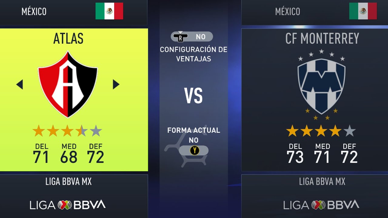 Atlas vs Monterrey - Liga MX - Clausura 2025 - J4 - Simulación - YouTube