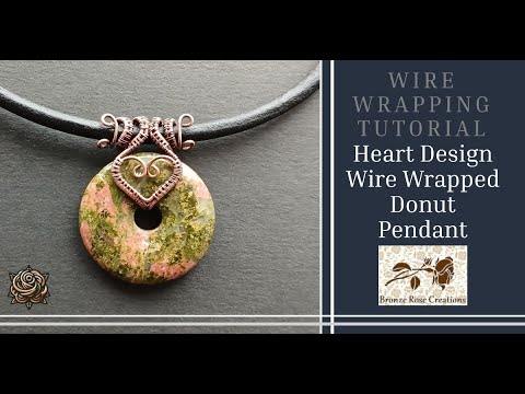 Heart wire wrapped donut wire wrapping tutorial, wire wrapping for ...