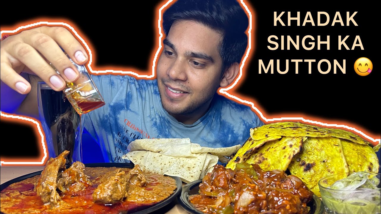 EATING MUTTON ROGAN JOSH | CHICKEN CHILLI DRY | GARLIC NAAN | RUMALI ...