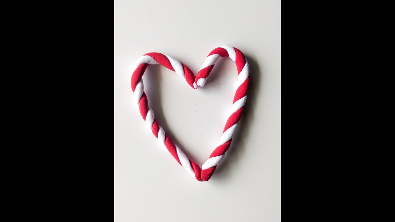 DIY Deco Clay Tutorial | How to make Candy cane - YouTube