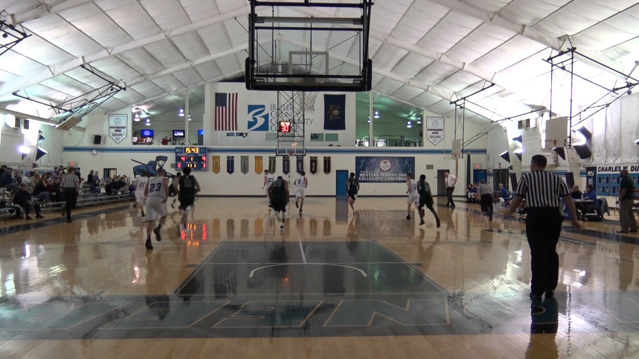 2017 MENS BASKETBALL BC3 PIONEERS VS MERCYHURST - YouTube